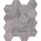 Ackland Ardena Mist Nero 12 in. x 12 in. Matte Porcelain Hexagon Stone ...