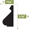 Ekena Millwork WM163 - 1 3/8"H x 11/16"D x 144"L Base Cap Flexible ...