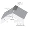 Suntop 4 Ft White Opal Ridge Cap, 5PK 193385 | Zoro
