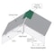 Suntop 4 Ft Rainforest Green Ridge Cap, 5PK 193377 | Zoro