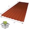 Suntuf 26 in. x 6 ft. Red Brick Polycarbonate Roof Panel, 10PK 400992 ...