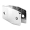 Prime-Line Alcove Clips with 1/8 in. off set, Chrome plated Zamak (1 ...