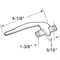 Prime-Line Casement Locking Handle, 1-3/8 in. Holes, White Bronze ...