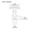 Everflow SWT Globe Style Angle Stop Valve, Brass 1/2" 74121-NL | Zoro