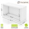 Way Basics Eco-Friendly Stackable DVD Rack, White WB-DVD-WE | Zoro