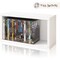 Way Basics Eco-Friendly Stackable DVD Rack, White WB-DVD-WE | Zoro