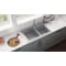Ruvati 33"x22" Drop-in Topmount Kitchen Sink 16 Gauge SS 60/40 Double ...