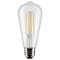Satco 8 Watt ST19 LED Lamp, Clear, Medium Base, 90 CRI, 3000K, 120 ...