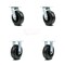 Service Caster Bassick Casters 6AS8-7 9TM6X2-R Caster Replacement Set ...