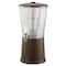 Service Ideas Beverage Dispenser, Round, 3 Gallon with Infuser Tube ...