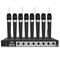 Pyle 8 Mic Professional Handheld Vhf Wireless Microphone System ...
