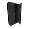 Steel Cabinets Usa Storage Cabinet, 72 in H, 24 in W, Charcoal, 4 ...
