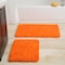 Hastings Home 2 Piece Memory Foam Shag Bath Mat - Orange 961643AZH | Zoro