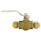 Apollo 1/2 in. Brass Push-To-Connect 3-Way Ball Valve FSBBV312 | Zoro