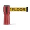 Montour Line Retractable Belt Barrier Cone Mount Red Case 7.5ft Y.Wet ...