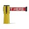 Montour Line Retractable Belt Barrier Cone Mount Yellow Case 9ft. RWait ...