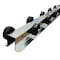Ultimation Flow Rail, 5, Staggered Plastic Wheels ULT-FRP-GALV-5S | Zoro