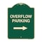 Signmission Overflow Parking with Right Arrow Heavy-Gauge Aluminum ...