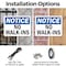 Signmission No Walk-Ins OSHA Notice Sign, Plastic, 14in W x 10in L, 2PK ...
