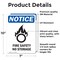 Signmission Fire Safety No Storage Sign, Vinyl Decal, 7in W x 10in L ...