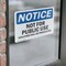 Signmission Not For Public Use, 18 in W x Rectangle, Vinyl Decal OS ...