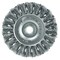 Weiler 3" Standard Twist Knot Wire Wheel, .014" Steel Fill, 1/2"-3/8 ...