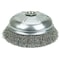 Weiler 6" Crimped Wire Cup Brush .014" Steel Fill 5/8"-11 UNC Nut 14066 ...
