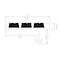 Supergrit 1 7/8" Stair Nosing 3'0" Black Surehold Anchors 121BF-BLA3 | Zoro
