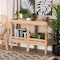 Baxton Studio Lombok Modern Bohemian Natural Brown Rattan Console Table ...