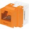 Panduit 1-PORT MOD JACK 110 8W8P UTP, T568A/B CAT6 NETKEY, ORANGE ROHS ...