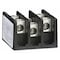 Square D Power Distribution Block, Open, 3 Pole, 175 A Copper, 600 V AC/DC, Surface Mount ...