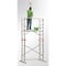 Hailo Portable Scaffold, Aluminum, 396 lb Load Capacity, 7 ft 6 in ...
