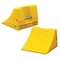 Checkers Wheel Chock, 11 In H, Urethane, Yellow MC3009 | Zoro