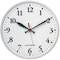 Zoro Select 12-1/2" Analog Wall Clock, White 3LYK5 | Zoro