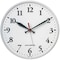 Zoro Select 12-1/2" Analog Wall Clock, White 3LYK5 | Zoro