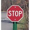 Lyle Right Curve Traffic Sign, 12 in Height, 12 in Width, Aluminum ...