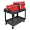 MILWAUKEE Utility Cart, Ergonomic, 2 Shelves, 500 lb (CUSTOM PACKOUT ...