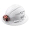 Klein Tools Hard Hat, PC/ABS, 4-point Point Ratchet with Pivot, White ...