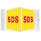 Accuform SDS 3D Projection Sign, SDS, 12 in W, 8 in H PSP768 | Zoro