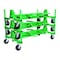 Greenlee Mobile Bar & Pipe Rack, Green, 100 Load Capacity, 4 Levels 668 ...