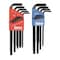 Eklind Combination Ball-Hex-L Key Set, Sizes 0.050 to 3/8 and Size 1.5 ...