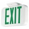 HUBBELL LIGHTING - COMPASS Exit Sign,Green Letter,1 or 2 Faces,LED (CAG ...