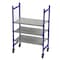 Unex Flow Cell Mobile Bulk Storage Rack, 28 in D, 52 in W, 3 Shelves ...