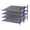 Unex Roller Rack Add-On Gravity Flow Rack, 96 in D, 96 in W, 4 Shelves ...