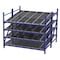 Unex Roller Rack Starter Gravity Flow Rack, 96 in D, 96 in W, 4 Shelves ...