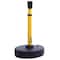 Banner Stakes PLUS Barrier System Receiver Post, Yellow, 15 ft. Length ...