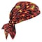 Ergodyne Dew Rag, Orange/Red, Flames 6710 | Zoro