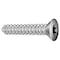 Tamper-Pruf Screws Thread Forming Screw, 1/4" x 1 in, Zinc Plated Steel ...