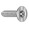 Tamper-Pruf Screws Tamper Resistant Screw, 1 in, Plain Finish, 18-8 ...