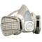 3M Half Mask Respirator Kit, 2 Cartridges Included, 5000 Series ...